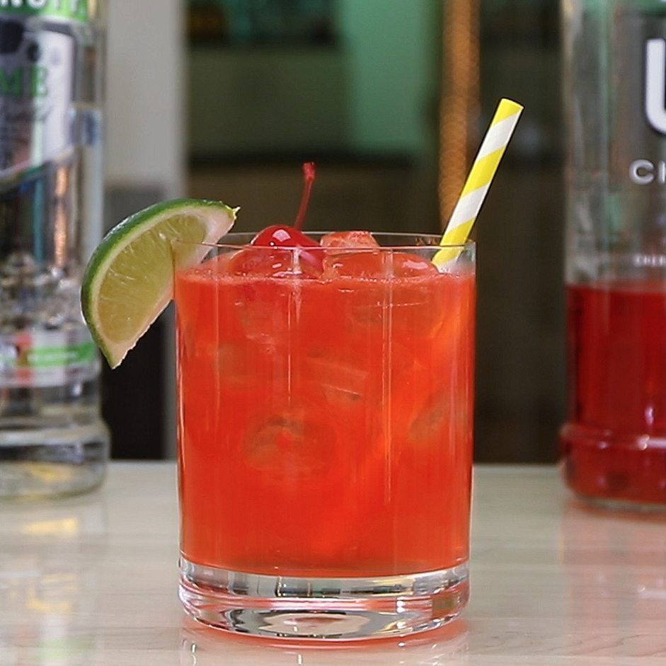 Cherry Vodka Limeade Cocktail Recipe