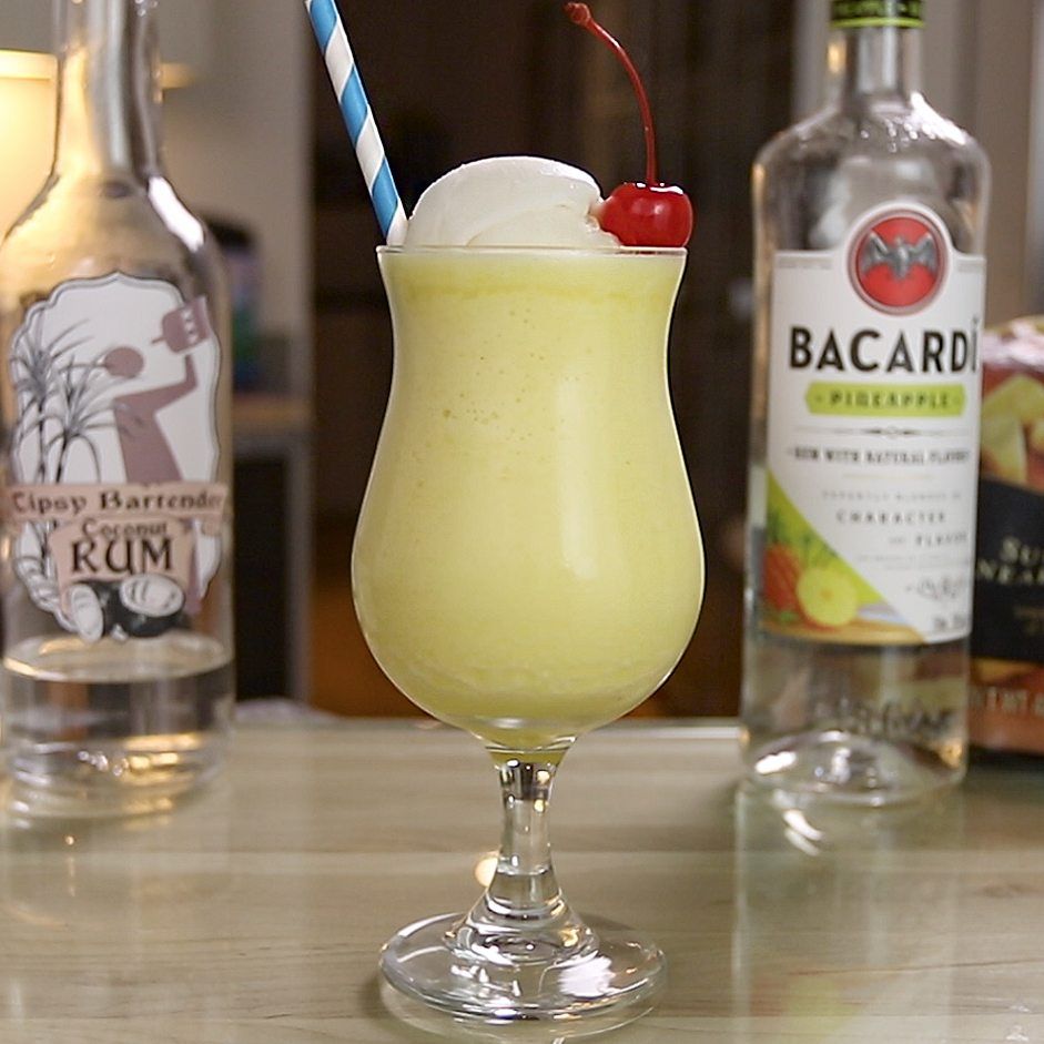 Coconut Pineapple Float Cocktail Recipe