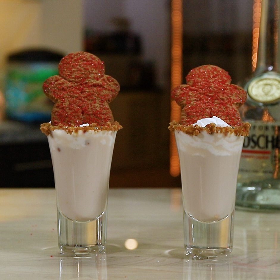 Drunken Gingerbread Man Shots Cocktail Recipe