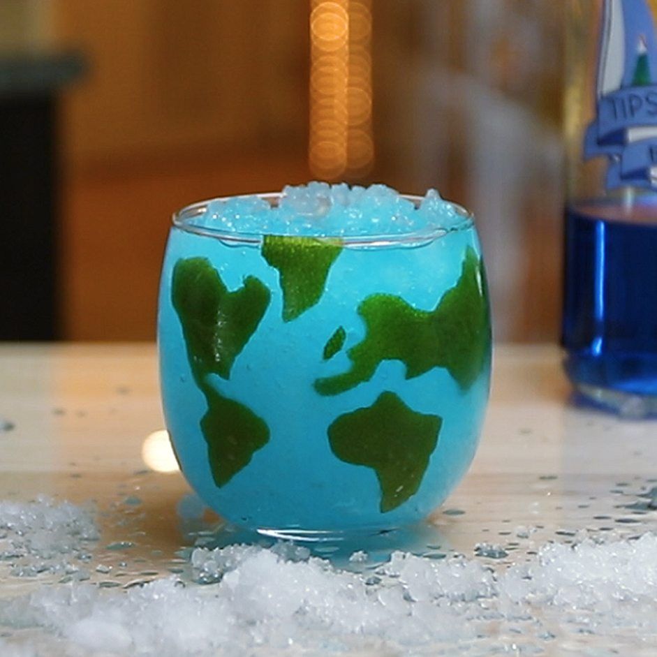 Earth Day Ocean Water Cocktail Recipe