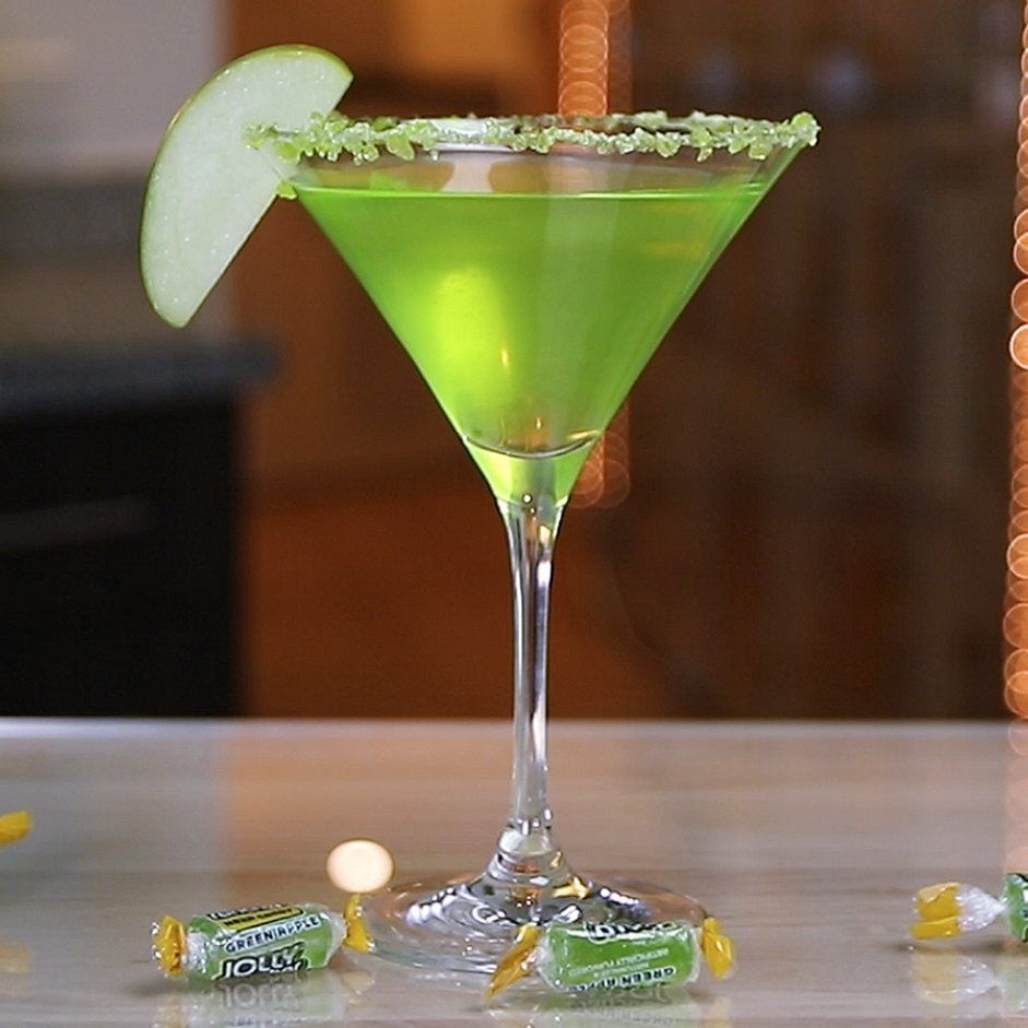 Gourmet Jolly Rancher Green Apple Martini Cocktail Recipe