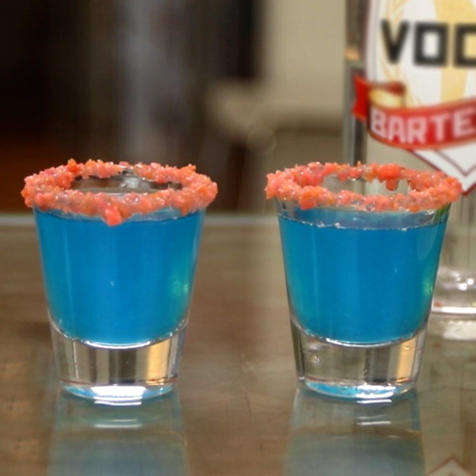 Pop Rocks Blue Kamikaze Shots Cocktail Recipe