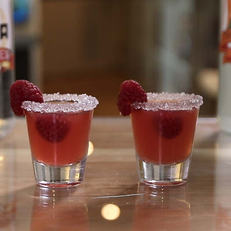 Raspberry Lemon Drop Shots Cocktail Recipe