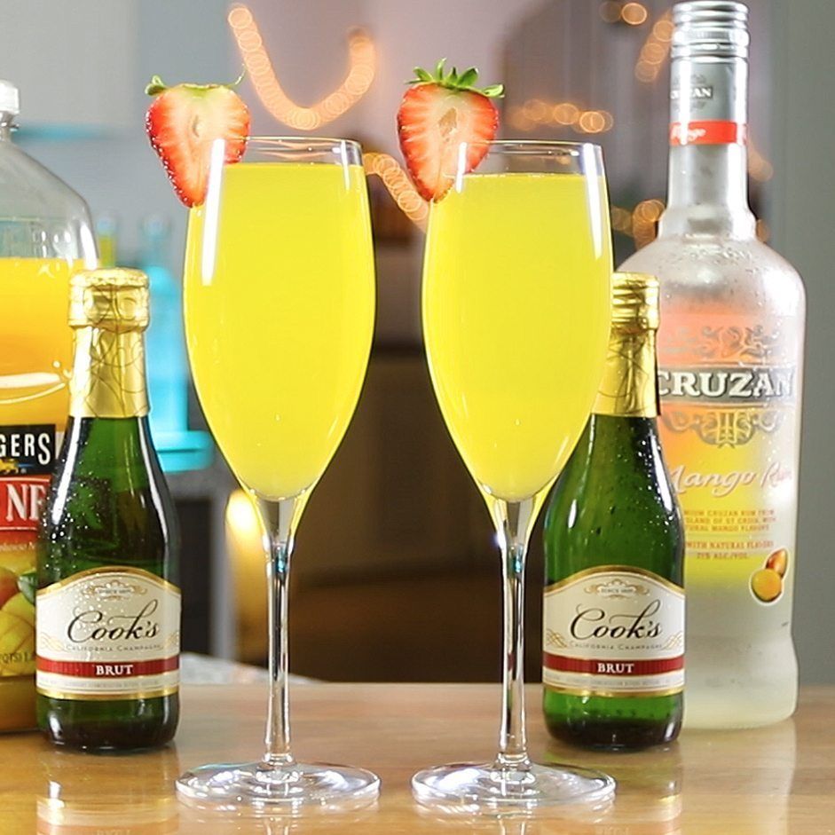 Tropical Mango Mimosa Cocktail Recipe