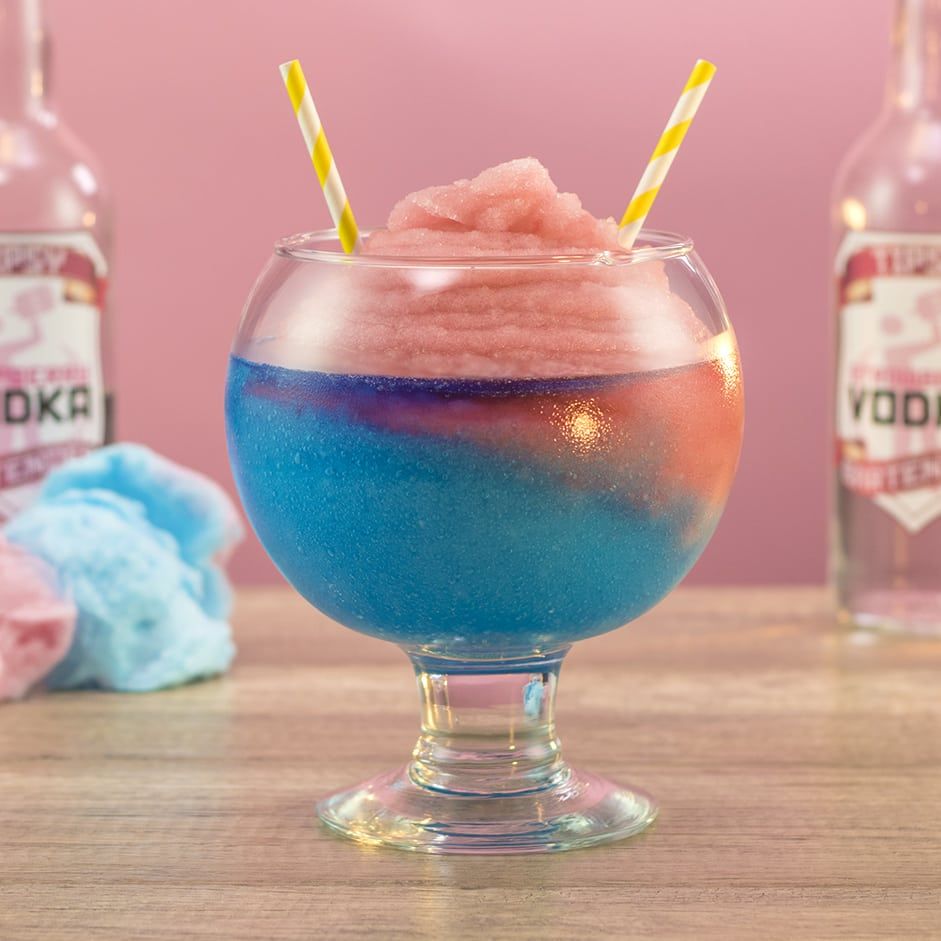 Cotton Candy Fishbowl Cocktail Recipe