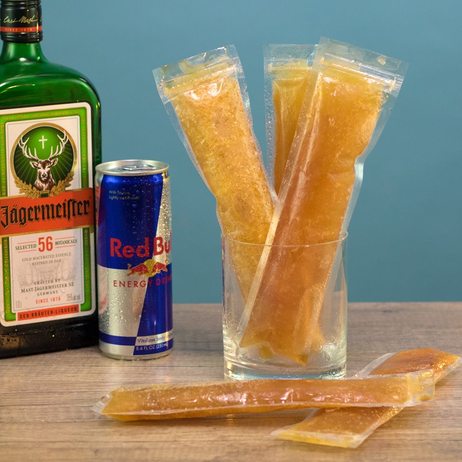 Jagerbomb Ice Pops Cocktail Recipe