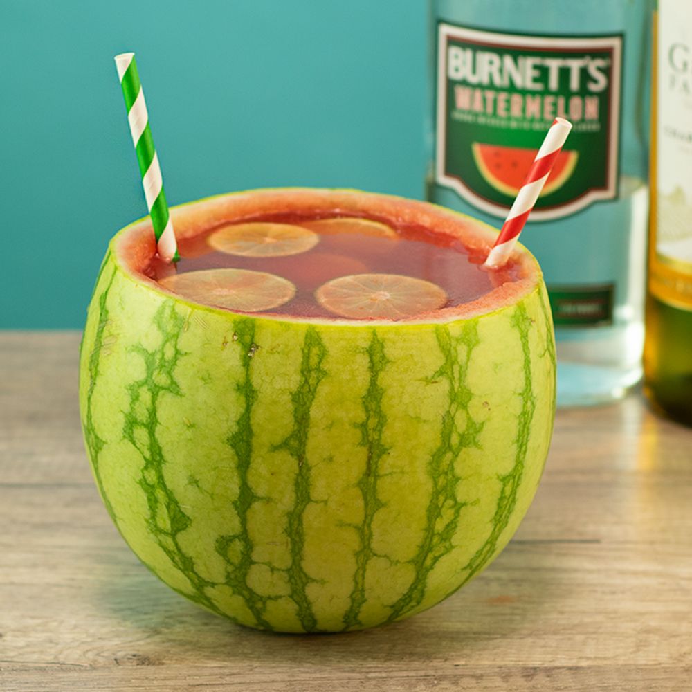Watermelon Sangria Bowl Cocktail Recipe