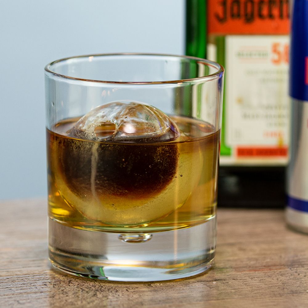 Jager Bomb Ice Sphere Cocktail Recipe
