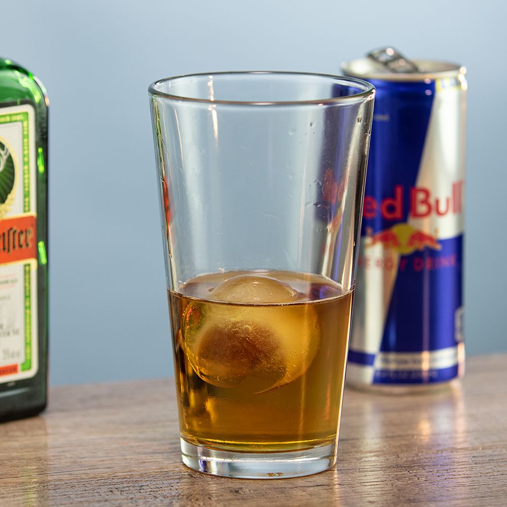 Mini Ice Sphere Jager Bomb Cocktail Recipe