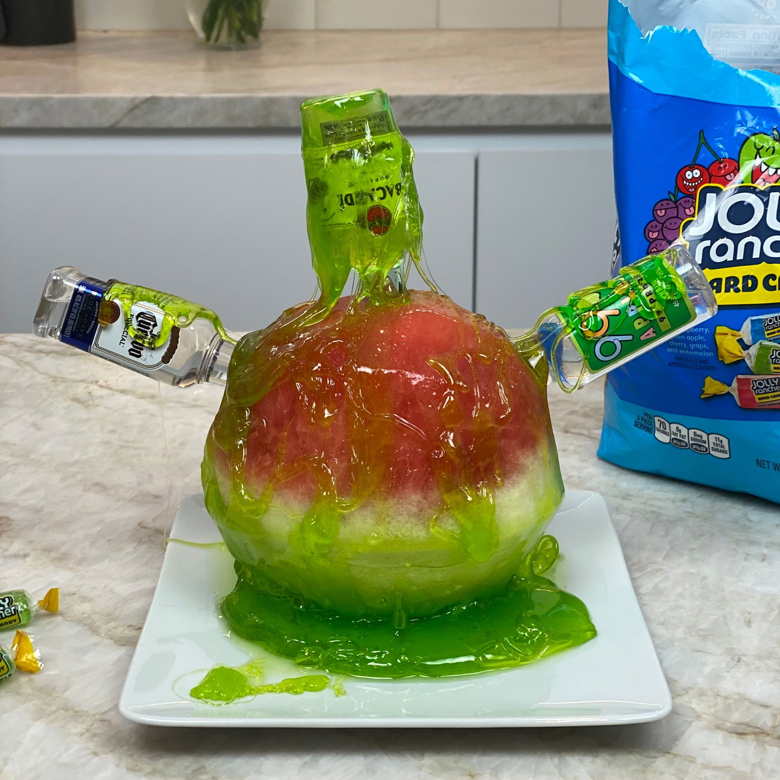 Boozy Jolly Rancher Watermelon Cocktail Recipe