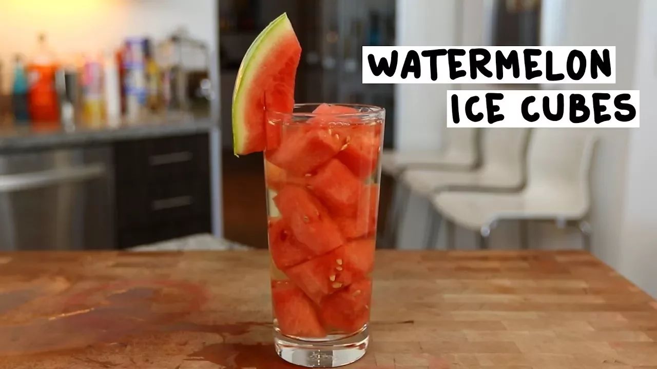 Watermelon Ice Cubes Cocktail Recipe