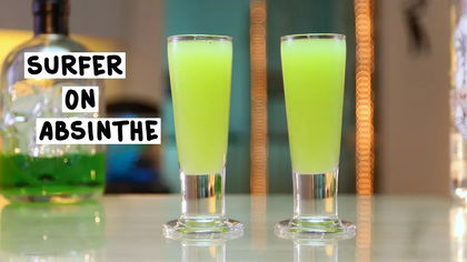 Surfer On Absinthe Shot Cocktail Recipe