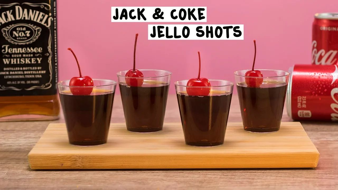Jack & Coke Jello Shots Cocktail Recipe