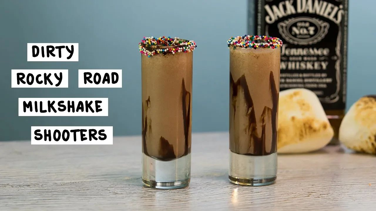 Dirty Rocky Road Milkshake Shooters Cocktail Recipe