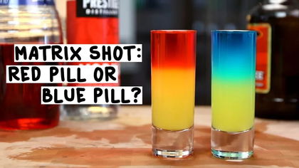 The Matrix: Red Pill Or Blue Pill Cocktail Recipe