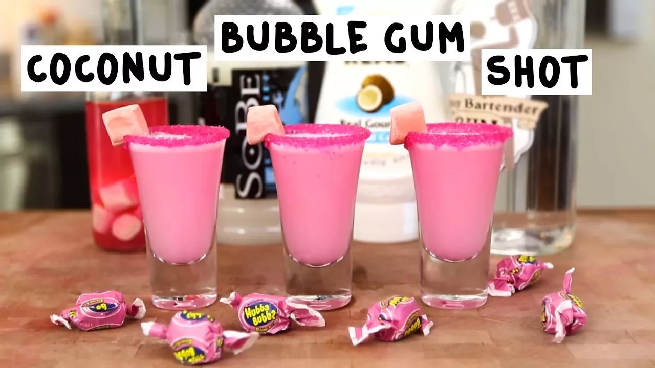 Coconut Bubble Gum Shot Cocktail Recipe