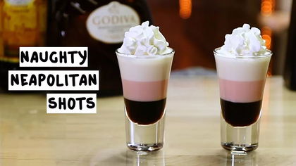 Naughty Neapolitan Shots Cocktail Recipe