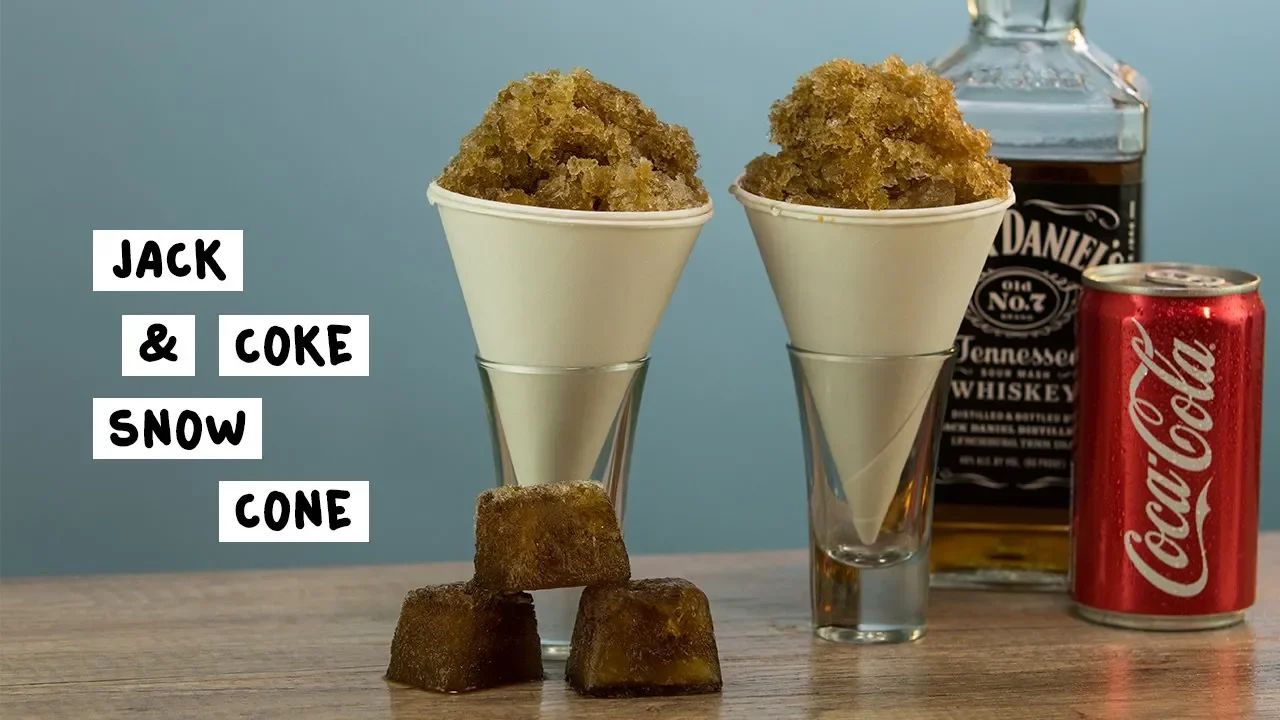 Jack & Coke Snow Cone Cocktail Recipe