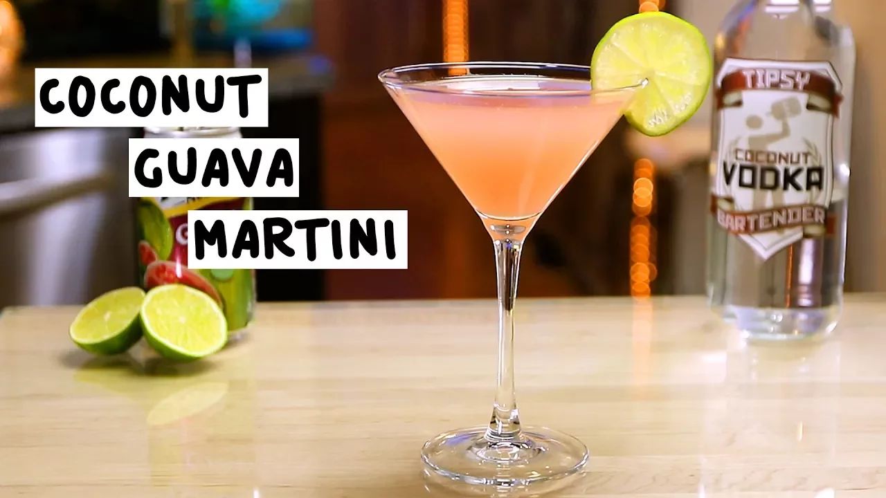 Coconut Guava Martini Cocktail Recipe