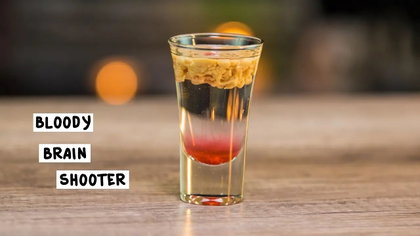Bloody Brain Shooter Cocktail Recipe