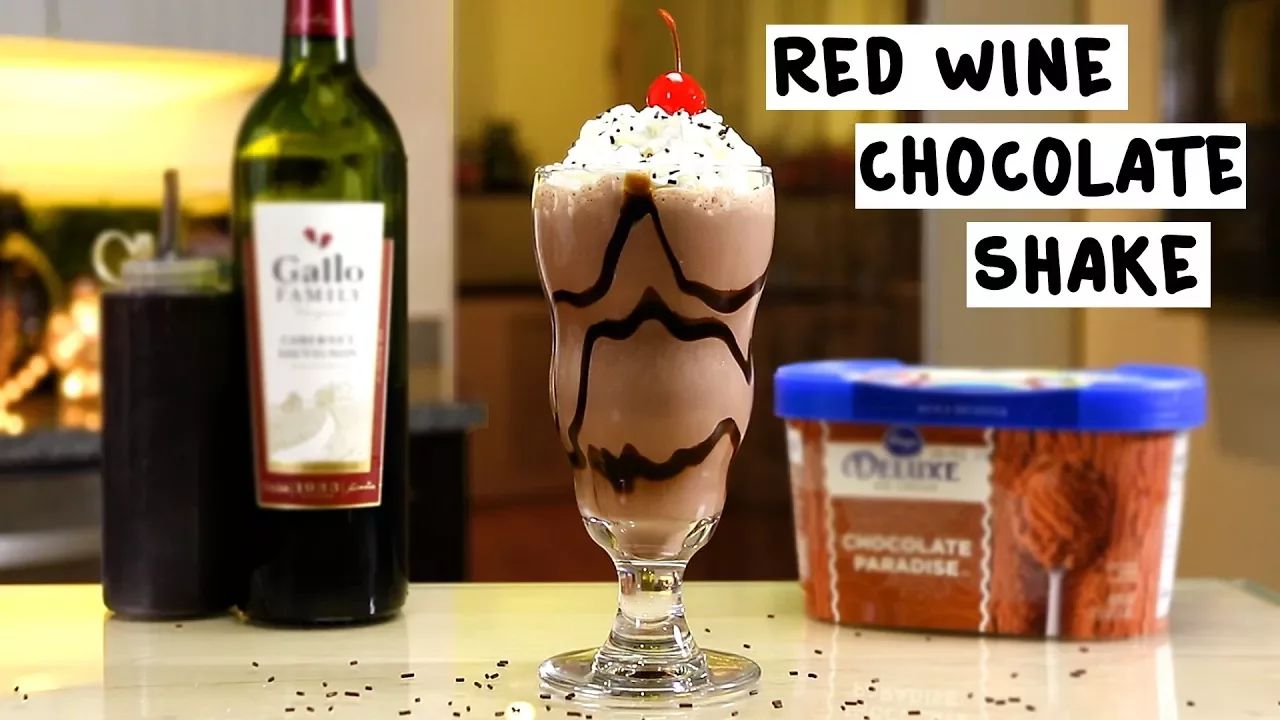 Red Wine Chocolate Shake Cocktail Recipe