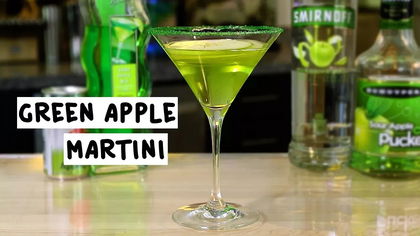 Green Apple Martini Cocktail Recipe
